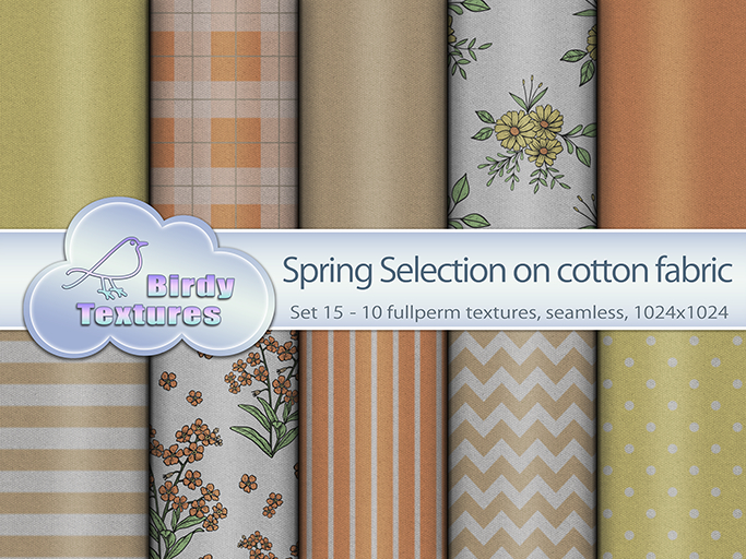 Second Life Marketplace - Birdy Textures - SPRING SELECTION on cotton ...